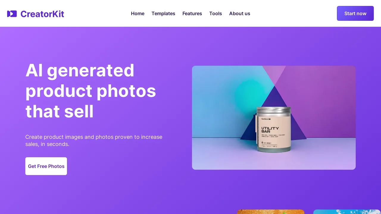 AI Product Photos by CreatorKit - BestofAI